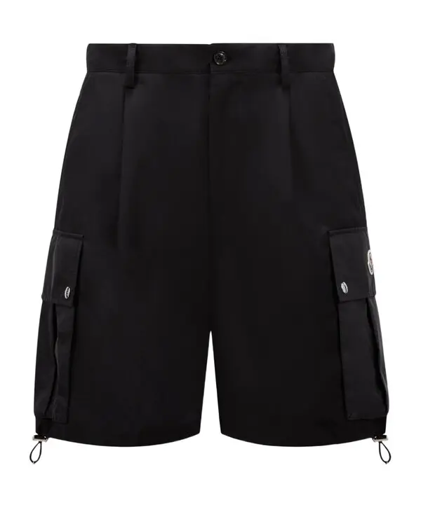 Moncler Cargo Bermuda Shorts - Black