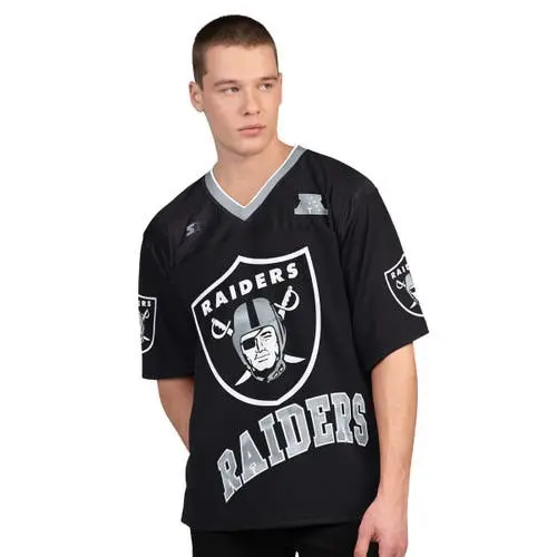 STARTER White Las Vegas Raiders Short Sleeve & Long Sleeve T-shirt Combo Pack