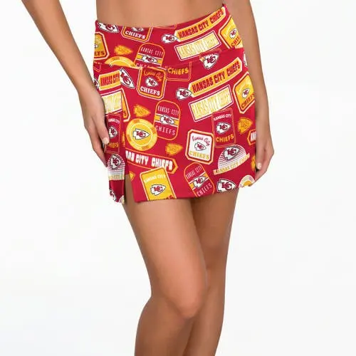 CONCEPTS SPORT Kansas City Chiefs Grady Sleep Skort - Red