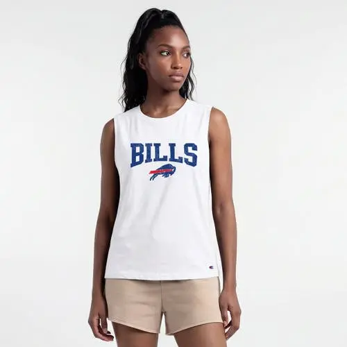 Champion Buffalo Bills Muscle Tank Top - White