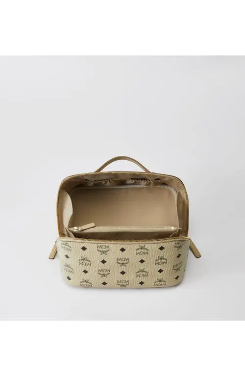 Mcm Medium Ottomar Toiletry Bag In Visetos