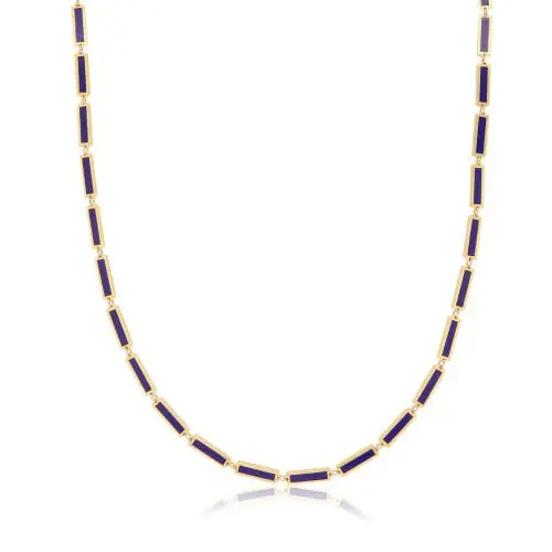 THE LOVERY Bar Necklace - Lapis