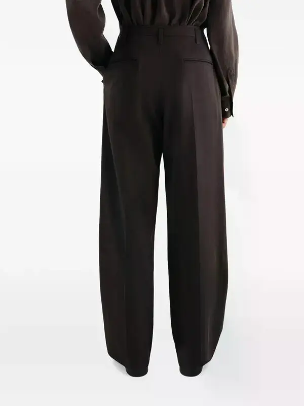 LEMAIRE Wide Pleated Pants In Wool Gabardine