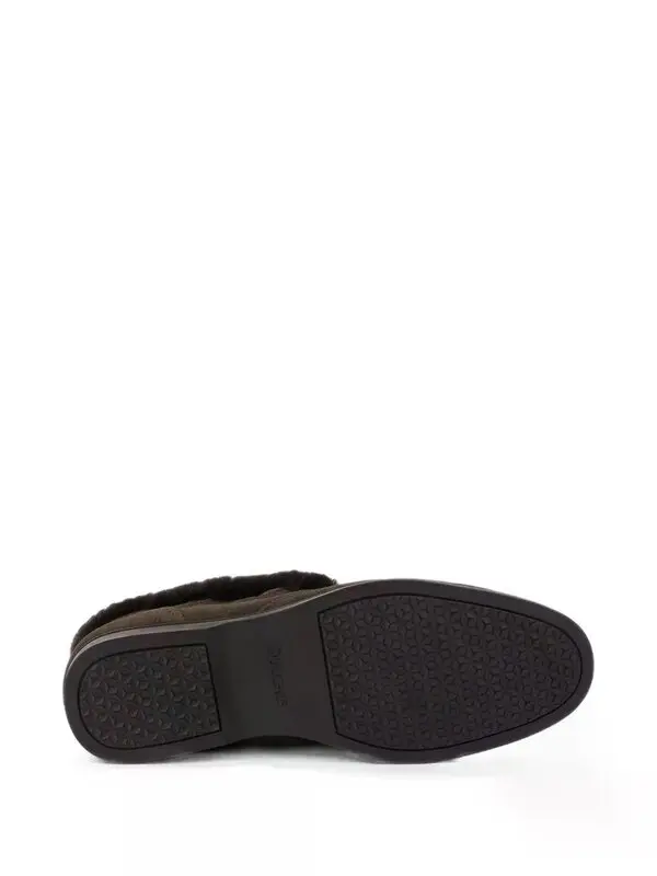 DOUCAL'S Shearling-trim Suede Desert Boots