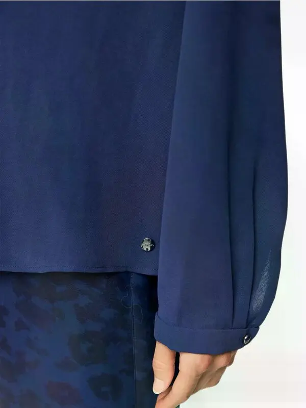 MARCCAIN Ruffled V-neck Blouse
