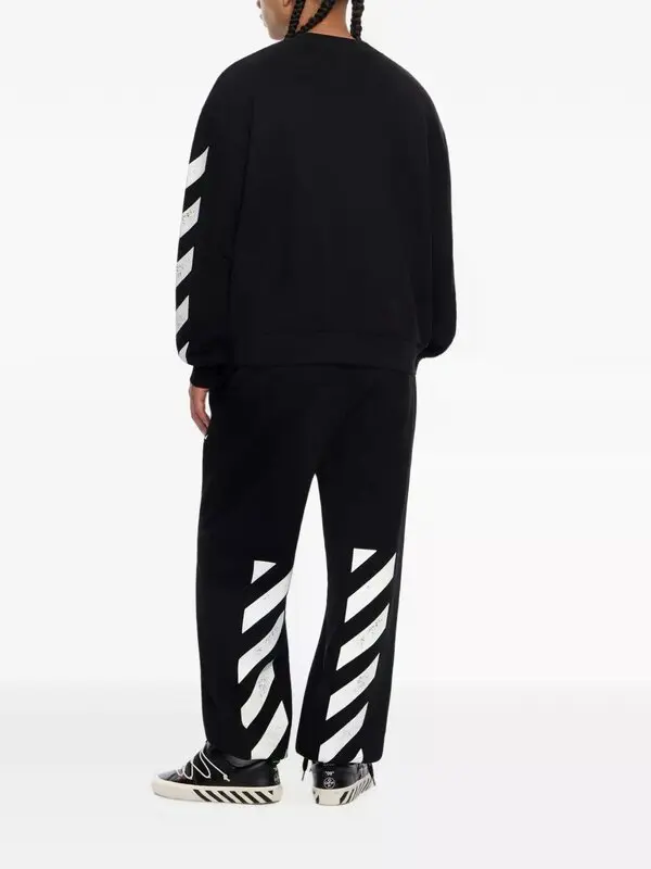 L/AB C/O OFF-WHITE Diagonal Motif Logo-print Sweater