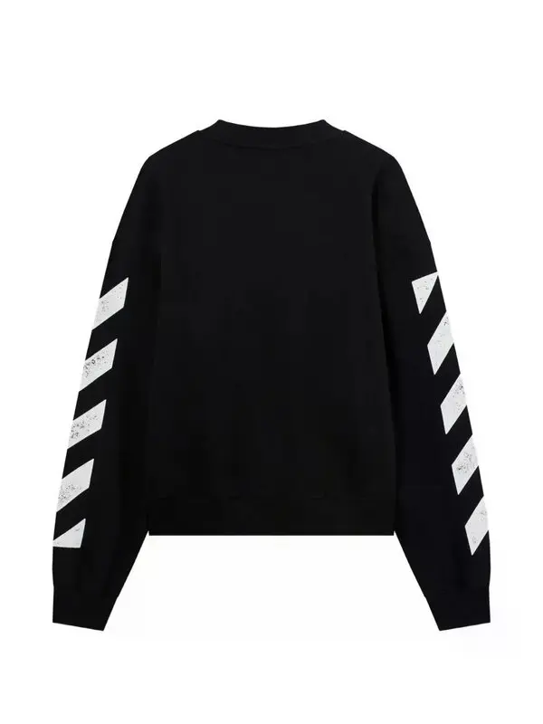L/AB C/O OFF-WHITE Diagonal Motif Logo-print Sweater