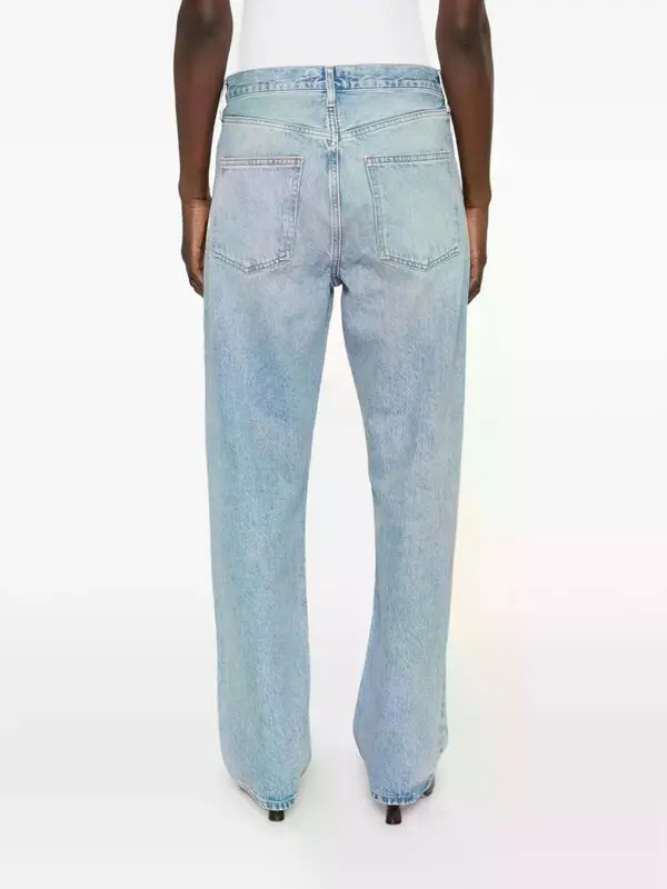 AGOLDE Whiskered Faded Jeans