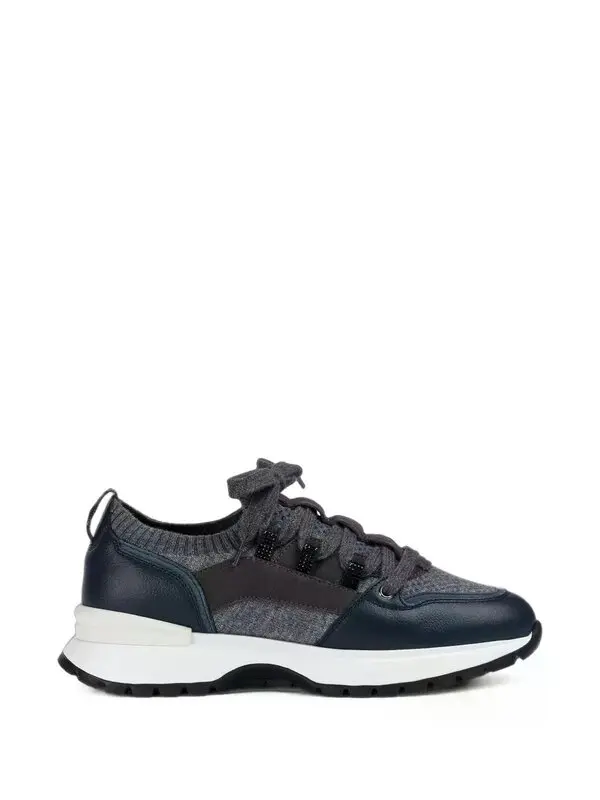 DOUCAL'S Panelled Lace-up Sneakers