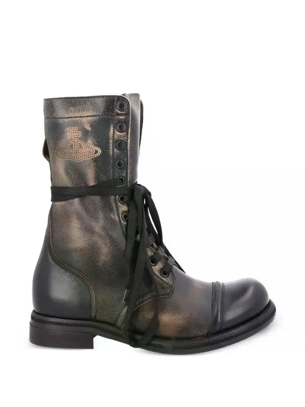 VIVIENNE WESTWOOD Parachute Orb Lace-up Boots - Black