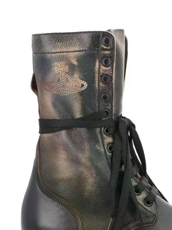 VIVIENNE WESTWOOD Parachute Orb Lace-up Boots - Black