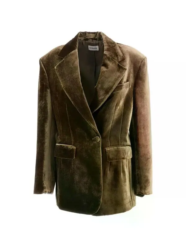 P.a.r.o.s.h Ravel Velvet Single-breasted Jacket