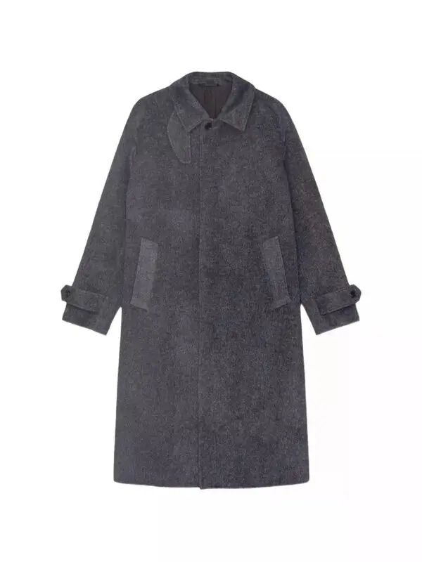 Nn07 Throat-latch Single-breasted Coat