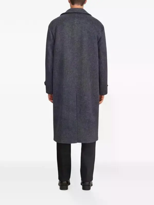 Nn07 Throat-latch Single-breasted Coat