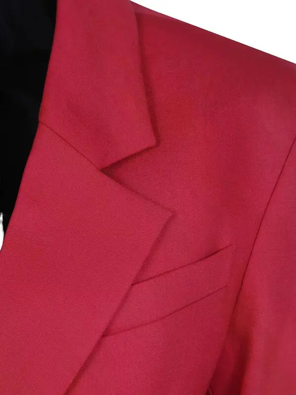 EUDON CHOI Neda Double-breasted Crossover-strap Blazer - Red