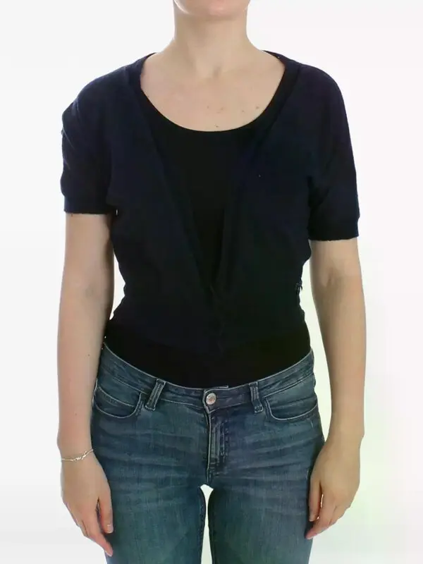 Ermanno Scervino V-neck Short-sleeve Cardigan - Blue