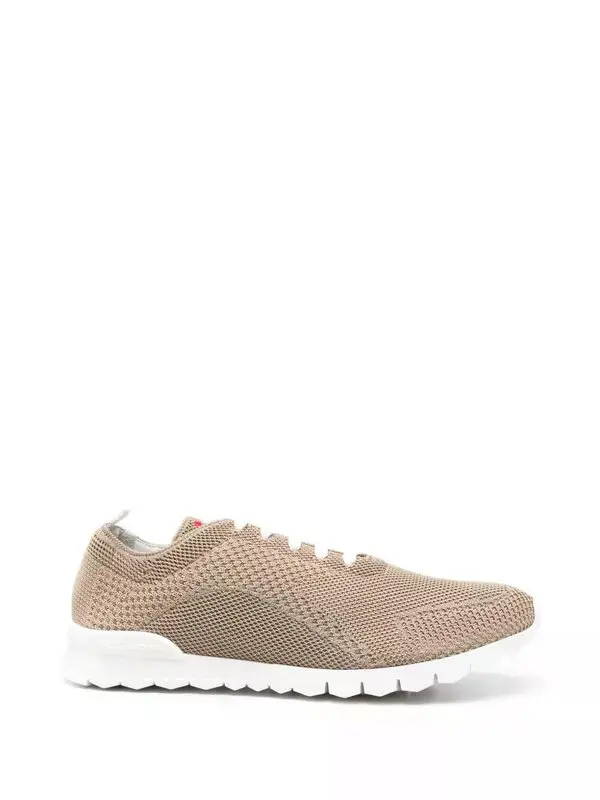Kiton Knit Lace-up Sneakers - Neutrals