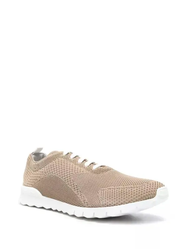 Kiton Knit Lace-up Sneakers - Neutrals