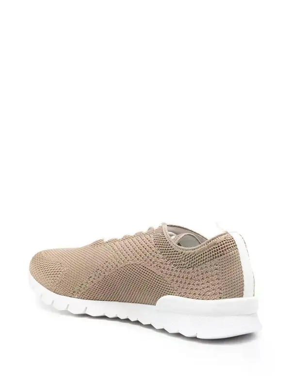 Kiton Knit Lace-up Sneakers - Neutrals