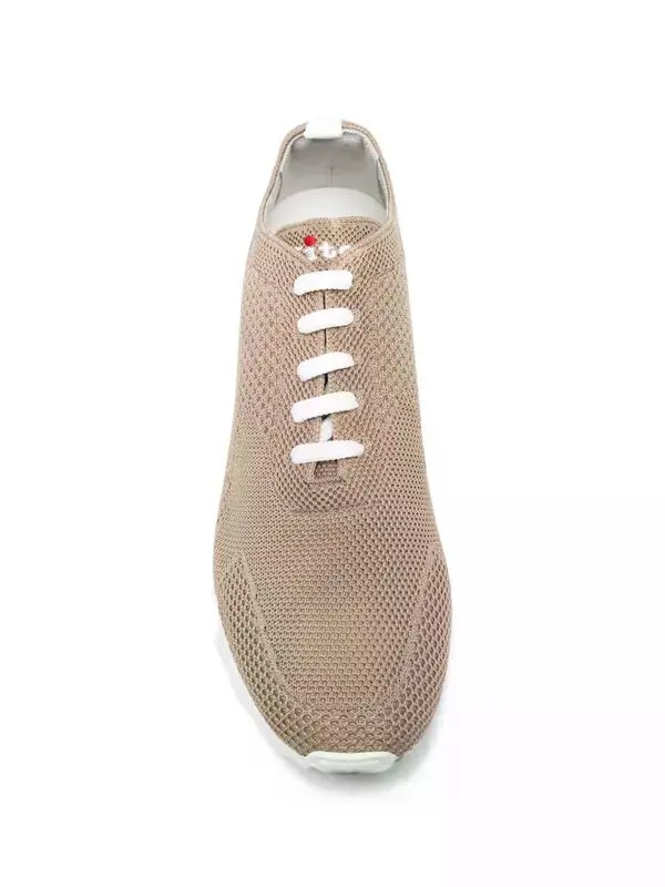 Kiton Knit Lace-up Sneakers - Neutrals