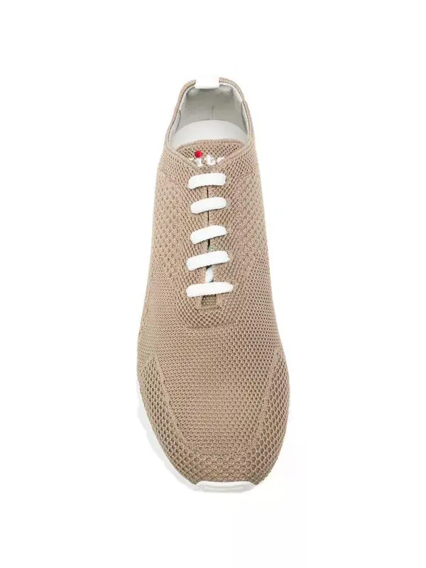 Kiton Knit Lace-up Sneakers - Neutrals
