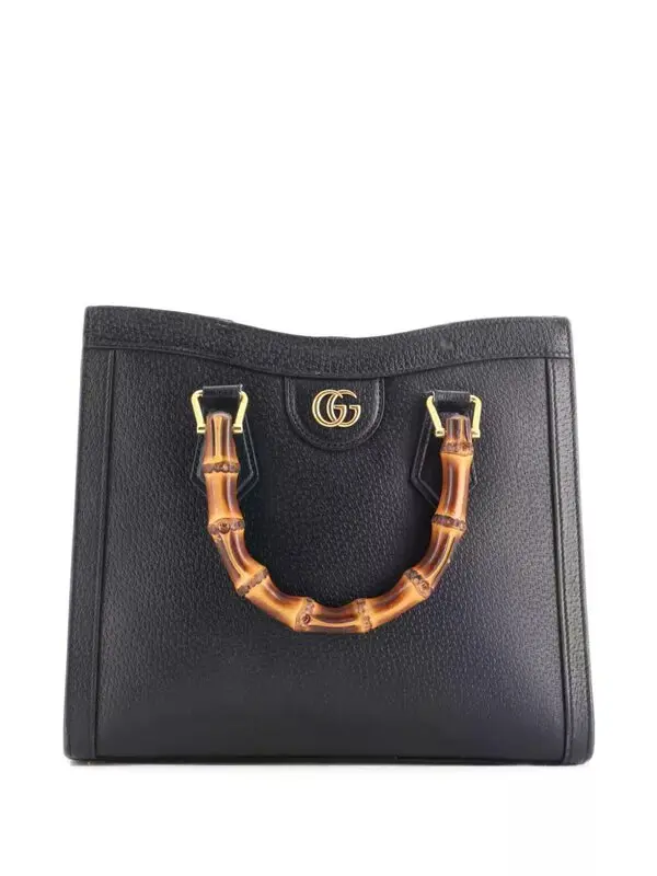 Gucci Diana Nm Bamboo Handle Leather Small Tote Bag