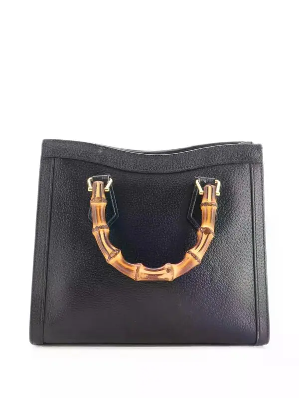 Gucci Diana Nm Bamboo Handle Leather Small Tote Bag