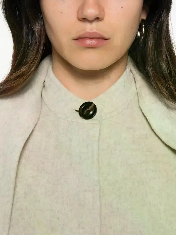 Soeur Scarf-detail Longline Coat - Neutrals