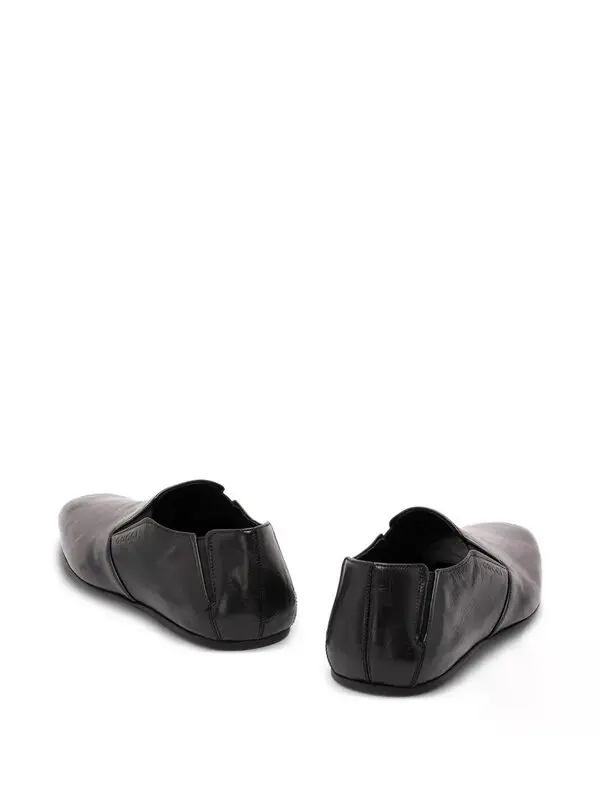 Gucci Square-toe Leather Loafers