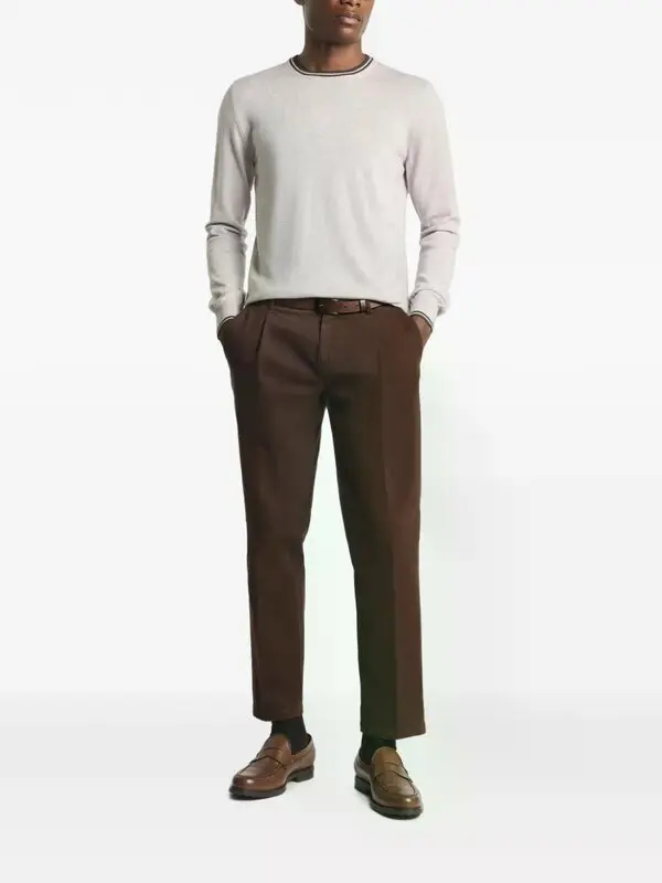 FAY Elbow-patch Tipped-trim Sweater