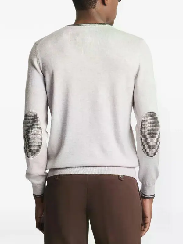 FAY Elbow-patch Tipped-trim Sweater