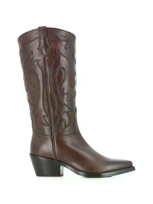 Sartore Tailor Embroidered Mid-calf Boots