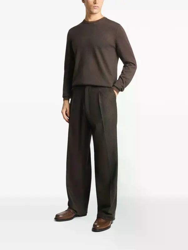 FAY Elbow-patch Crew-neck Sweater