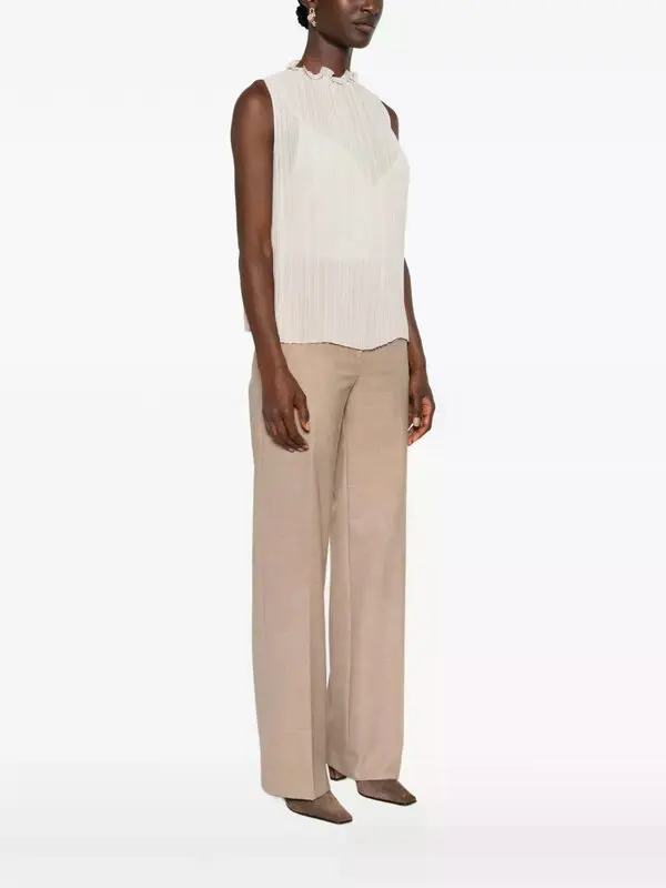 Fabiana Filippi Plissé Ruffled Blouse