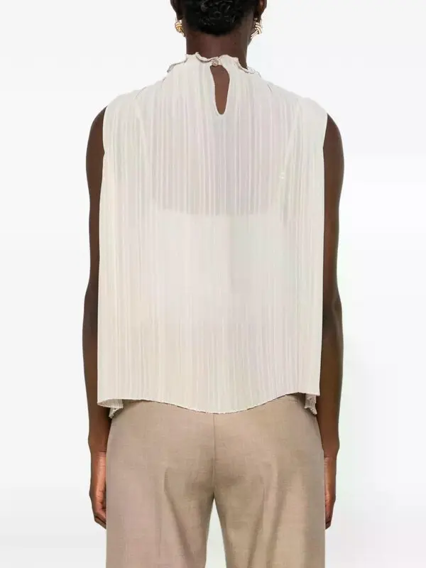 Fabiana Filippi Plissé Ruffled Blouse