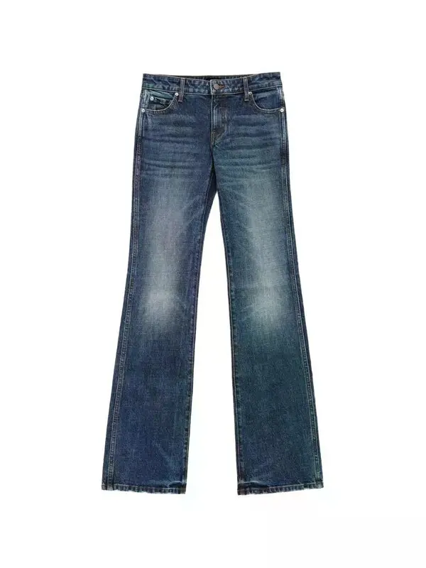 Khaite Faded Flared Jeans