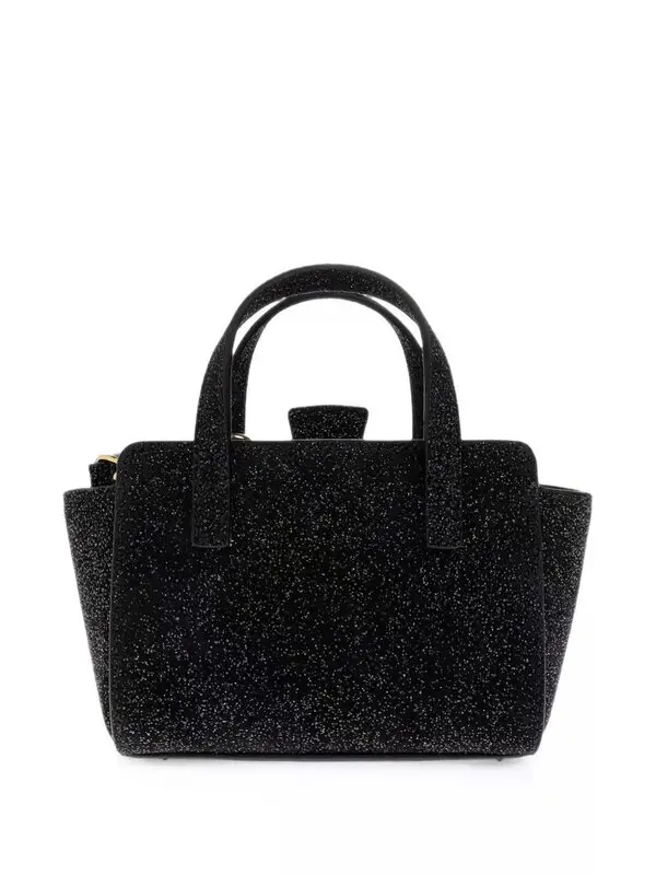 HIDESINS Mini Flap Glittered Leather Shoulder Bag