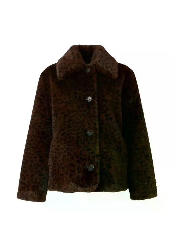 Vanessa Bruno Abrigo Leopard-print Faux-fur Jacket