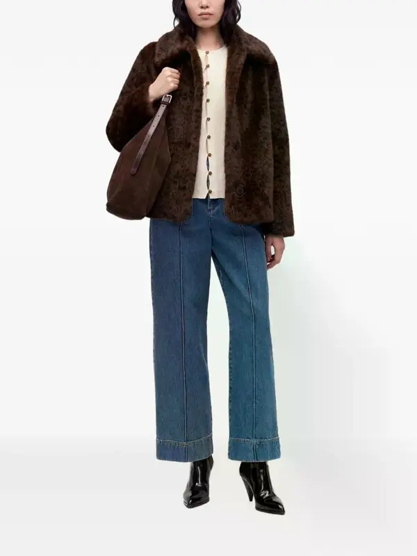 Vanessa Bruno Abrigo Leopard-print Faux-fur Jacket