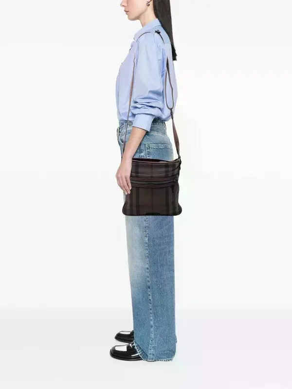 Burberry 2000-2017 Exploded Check Cotton Crossbody Bag