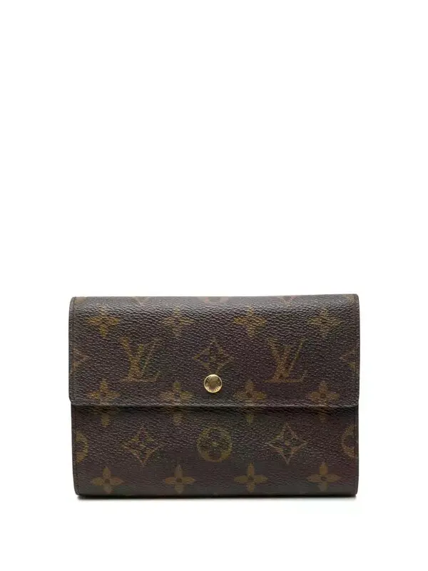 LOUIS VUITTON 2001 Monogram Porte Tresor Etui Papiers Wallet Small Wallets - Brown