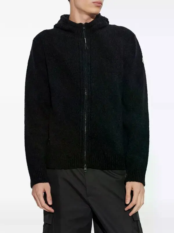 Moncler Hooded Zip-up Cardigan