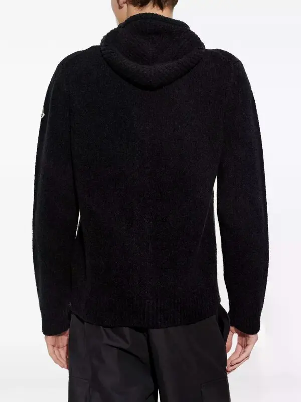 Moncler Hooded Zip-up Cardigan