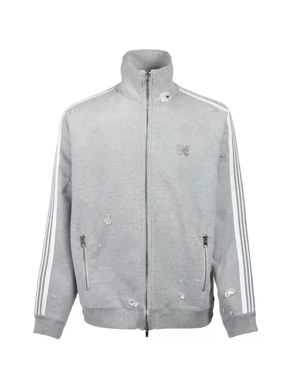 Needles Damaged Cotton-jersey Track Jacket
