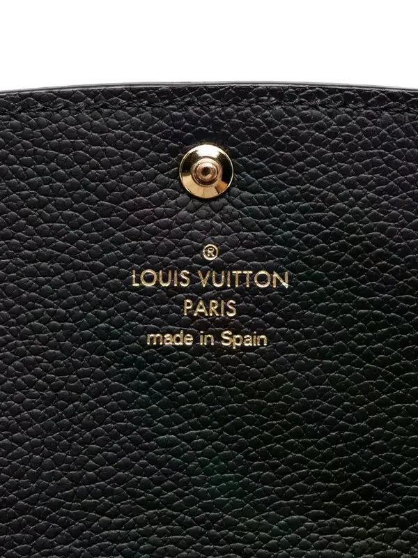 LOUIS VUITTON 2021-2026 Bicolor Monogram Empreinte Giant Emilie Wallet Long Wallets
