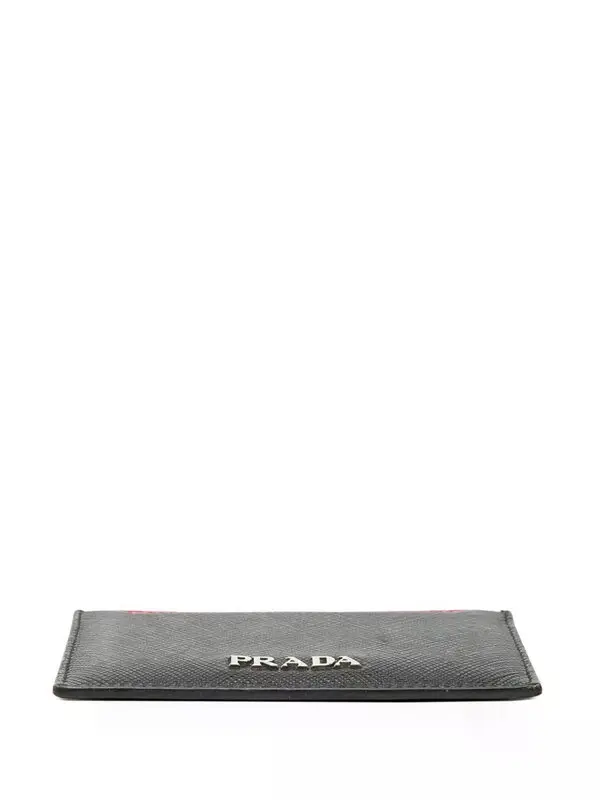 Prada 2013-2026 Bicolor Saffiano Card Holder