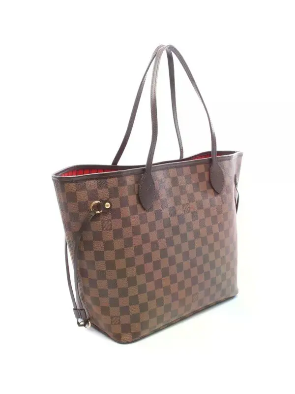 LOUIS VUITTON 2020 Damier Ebene Neverfull Mm Tote Bag - Brown