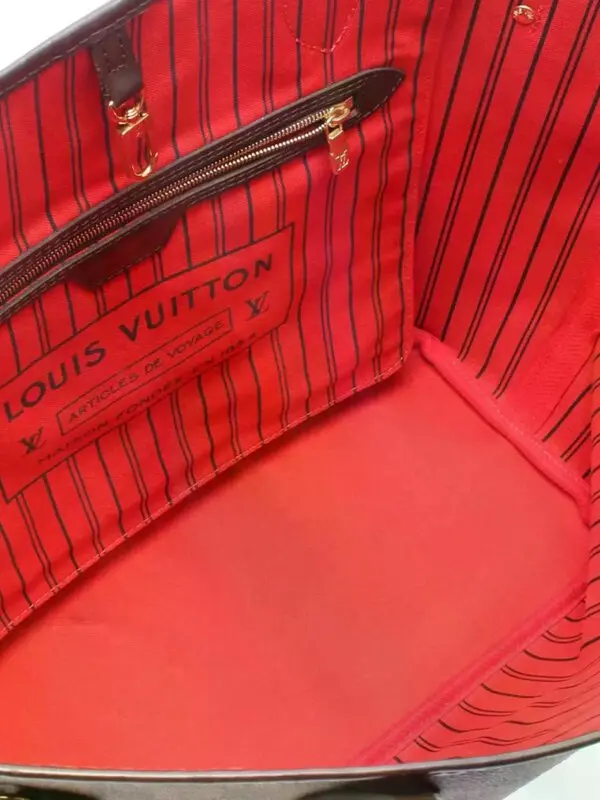 LOUIS VUITTON 2020 Damier Ebene Neverfull Mm Tote Bag - Brown