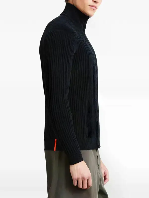 RRD Ribbed-knit Zip-up Sweater