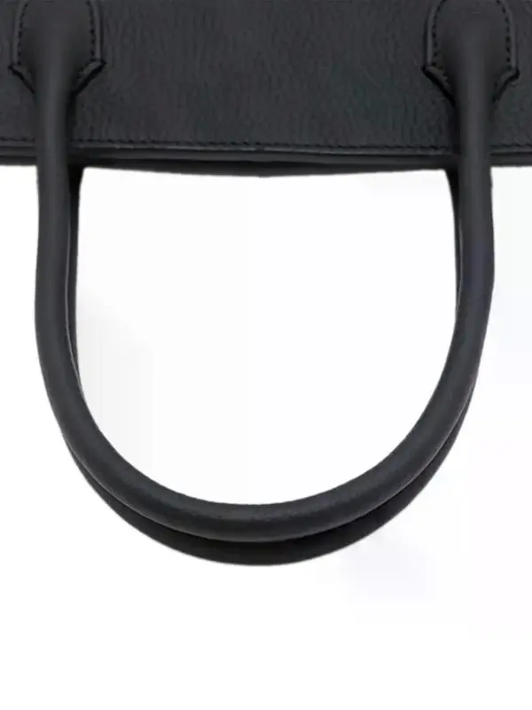 THE ROW 2000-2026 Leather Marlo 12 Tote Bag - Black